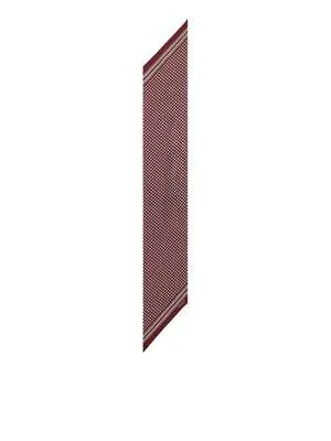 Saint Laurent Lavallière Scarf In Silk Twill - Multicolor