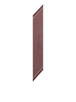 Saint Laurent Lavallière Scarf In Silk Twill - Multicolor
