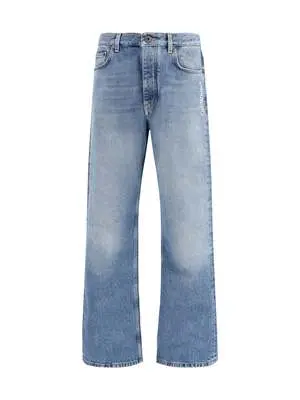 Off-White Half Arrow Slim Relaxed Jeans - Blue
