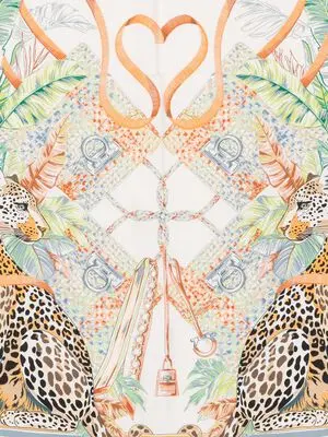 FERRAGAMO Printed Silk Foulard - Multicolor