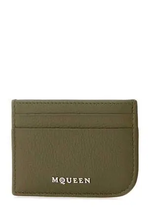 Alexander McQueen Army Leather Card Holder - Green