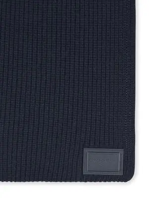 Dolce & Gabbana Dg' Patch Scarf In Cashmere - Blue