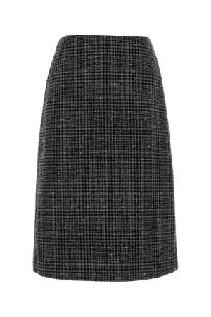 Fendi Embroidered Tweed Skirt - Multicolor