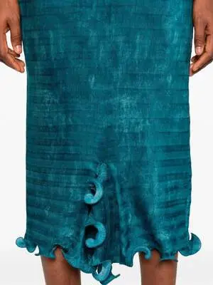 Fendi Faded Plissé Dress - Multicolor