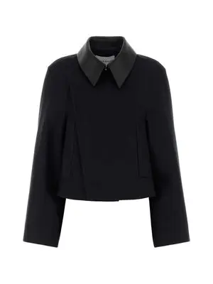 Givenchy Givenchy Women Cotton And Wool Blend A-Line Jacket Multicolor