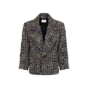 Saint Laurent Tweed Jacket - Multicolor