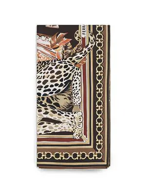FERRAGAMO Printed Silk Foulard - Multicolor