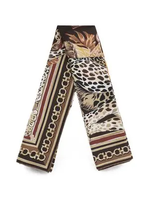 FERRAGAMO Printed Silk Foulard