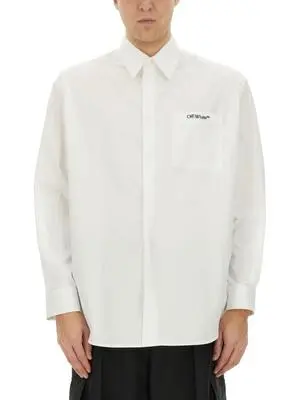 Off-White Shirt With Logo - White