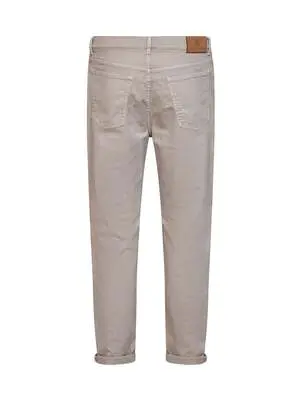Brunello Cucinelli Marble Grey Comfort Denim Jeans - Multicolor