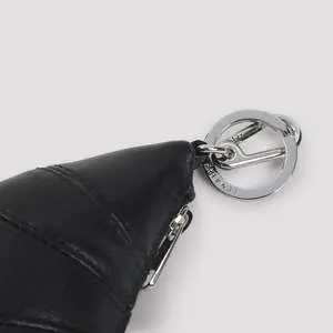 LEMAIRE Mini Croissant Key Ring - Black