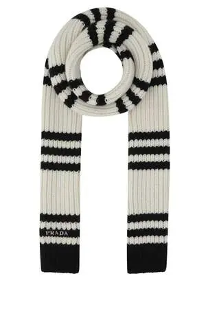 Prada Embroidered Cashmere Scarf - Multicolor