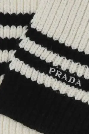 Prada Embroidered Cashmere Scarf