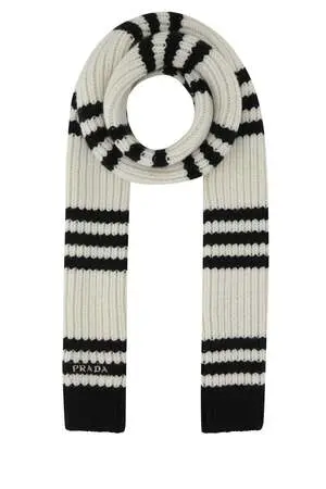Prada Embroidered Cashmere Scarf - Multicolor