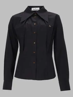 VIVIENNE WESTWOOD Cotton Long Sleeve Blouse - Black