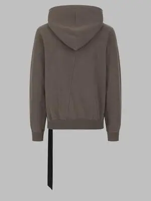 Rick Owens Felpa Mountain Con Cappuccio - Gray