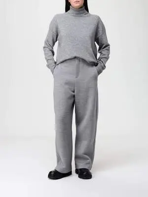 Max Mara Solid Wide Leg Trousers - Gray
