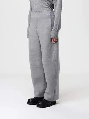 Max Mara Solid Wide Leg Trousers - Gray