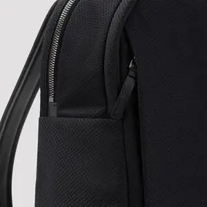 Giorgio Armani Leather Trimmed Mesh Backpack