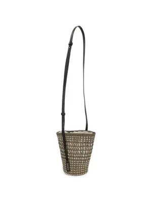 Loewe Braid Raffia Bucket Bag - Multicolor