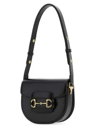 Gucci Leather Mini Horsebit 1955 Shoulder Bag - Black