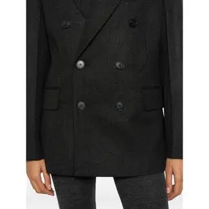 Victoria Beckham Wool Peak Lapels Double-breasted Blazer