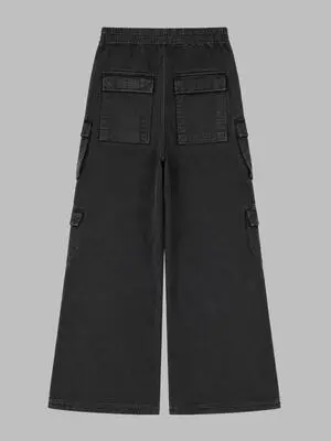 Rick Owens Jeans Double Cargo Jumbo Belas - Black