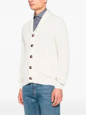 Brunello Cucinelli English Rib Knit Cardigan