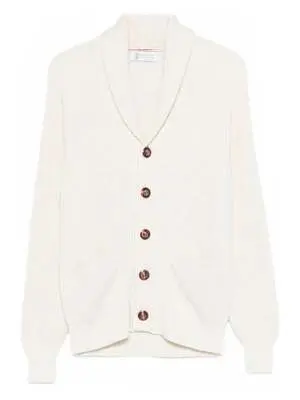 Brunello Cucinelli English Rib Knit Cardigan - Multicolor