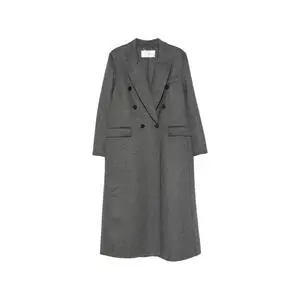 Victoria Beckham Grey Coats Double Breasted & Peacoats - Gray