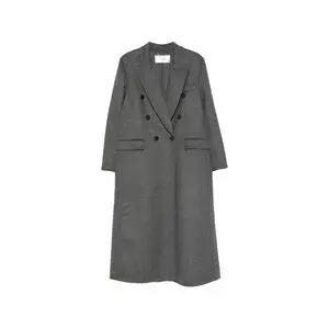 Victoria Beckham Double-breasted Wool Coat - Gray