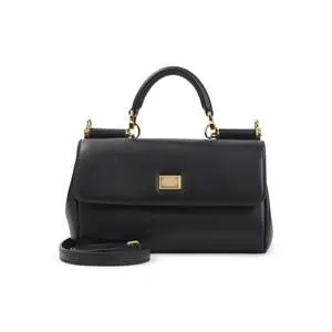 Dolce & Gabbana Calf Leather Top Handle Bag