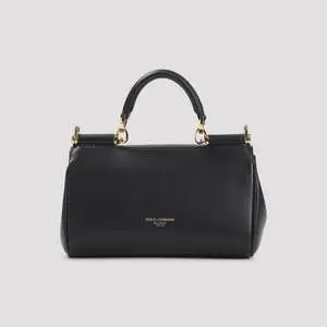 Dolce & Gabbana Calf Leather Top Handle Bag