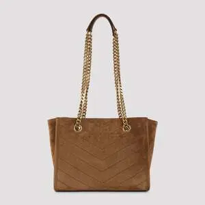 Saint Laurent Suede Niki Bag - Brown