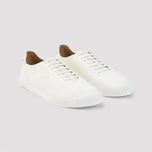 Giorgio Armani Leather Sneakers - White