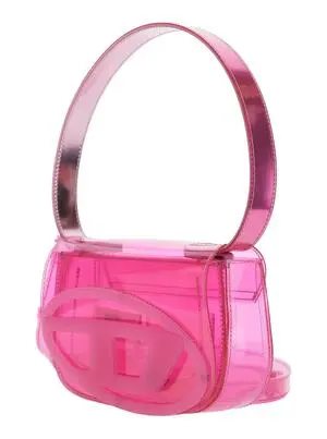 DIESEL® 1dr' Shoulder Bag With Oval D Patch And Semi-transparent Design In Tach Fabric For - Pink