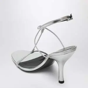 JUDE Mixer Sandal In Leather - Silver