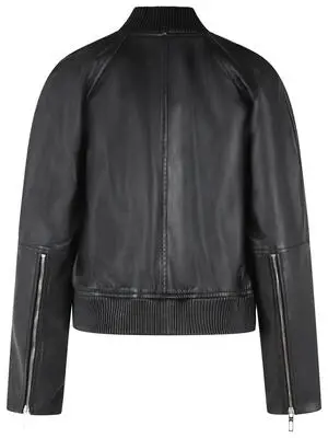 Sportmax Amour' Nappa Leather Bomber Jacket