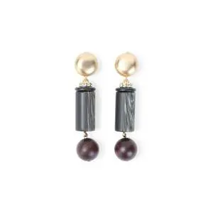 Giorgio Armani Resin And Crystal Drop Earrings - Red