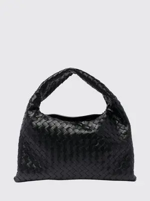 Bottega Veneta Hop Woven Leather Bag - Black