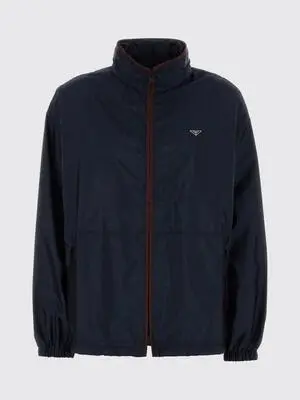 Prada Re-nylon Windbreaker Jacket With Hood - Red