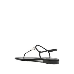 Gucci Interlocking Gg Leather Flat Shoes - Black