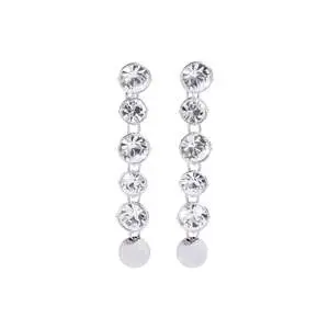 JEAN PAUL GAULTIER Long Diamond Earrings - Silver