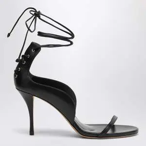 JUDE Issa Leather Sandals - Black