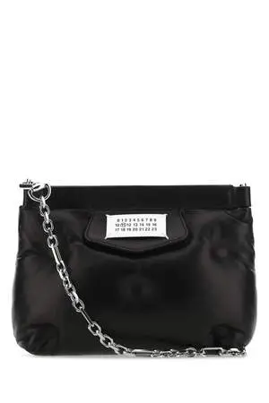 MAISON MARGIELA Nappa Leather Glam Slam Red Carpet Clutch - Black