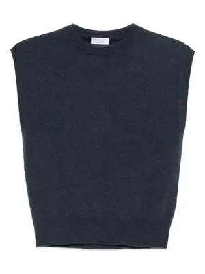 Brunello Cucinelli Cashmere Knitted Vest - Multicolor