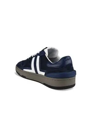 LANVIN Leather Clay Sneakers - Blue