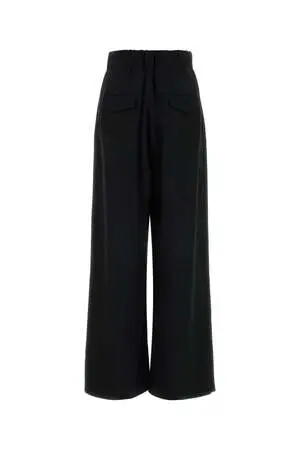 JIL SANDER Crepe Wide-leg Pant - Black