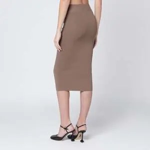 ENTIRE STUDIOS Viscose-blend Midi Skirt - Cream