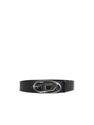 DIESEL® B-1dr W' Leather Belt - Black